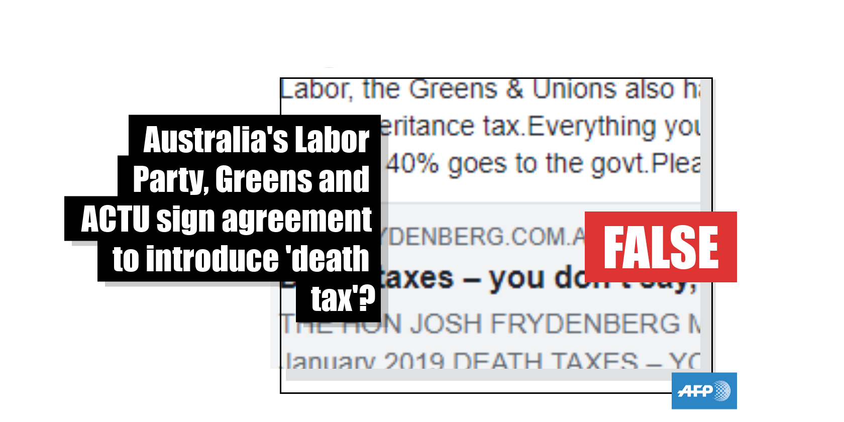 No, Australia’s Labor Party, the Greens and the ACTU did not sign an ...
