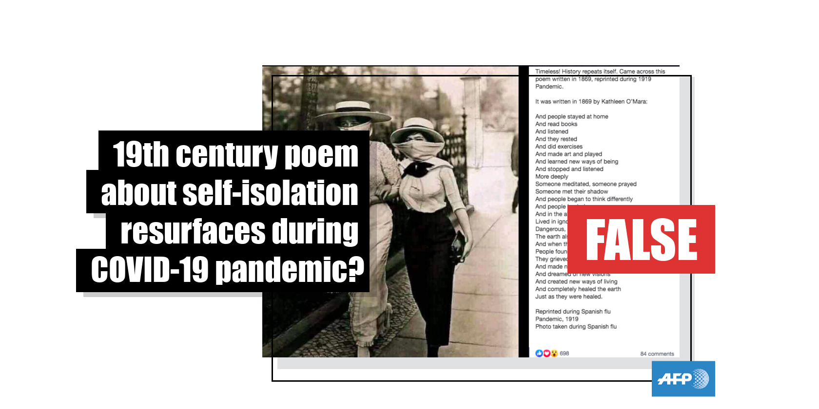 This poem was written in 2020 specifically about the COVID-19 pandemic ...