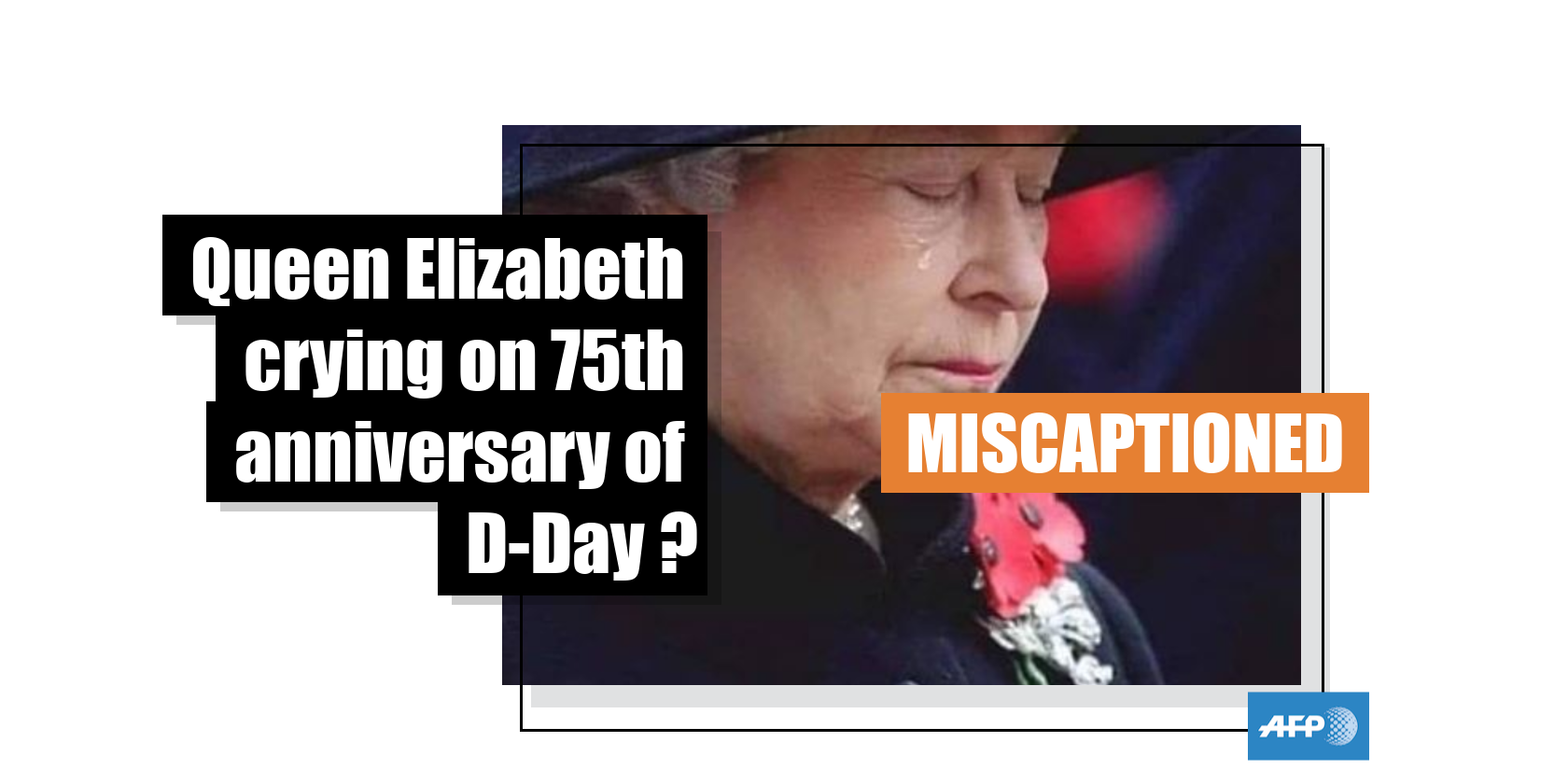 This photo of Queen Elizabeth crying was taken in 2002, not at a D-Day ...