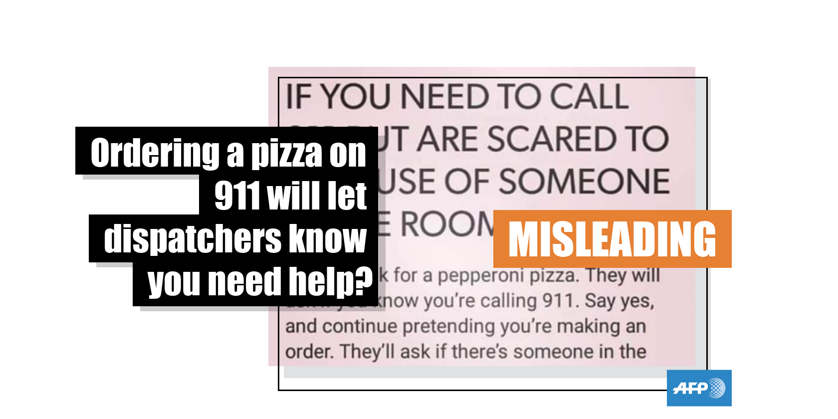 Code word pepperoni: ordering pizza on 911 might not bring help | Fact ...