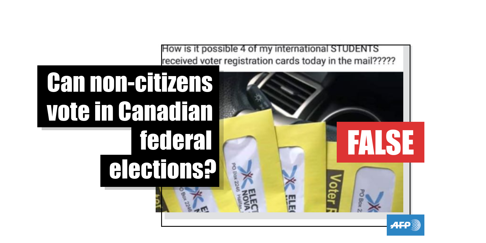 No, foreigners cannot vote in Canadian elections | Fact Check
