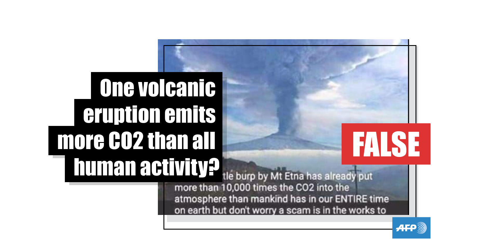No, volcanoes do not emit more carbon dioxide than human activity | Fact Check