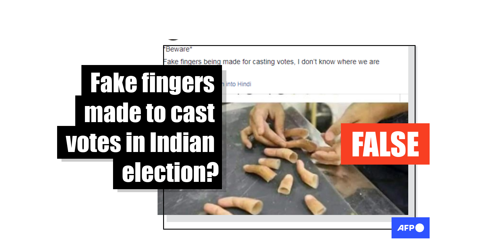 No, these photos do not show fake fingers manufactured to cast votes in ...