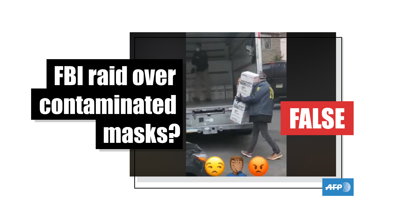 This video shows FBI agents seizing masks from alleged price gouger ...