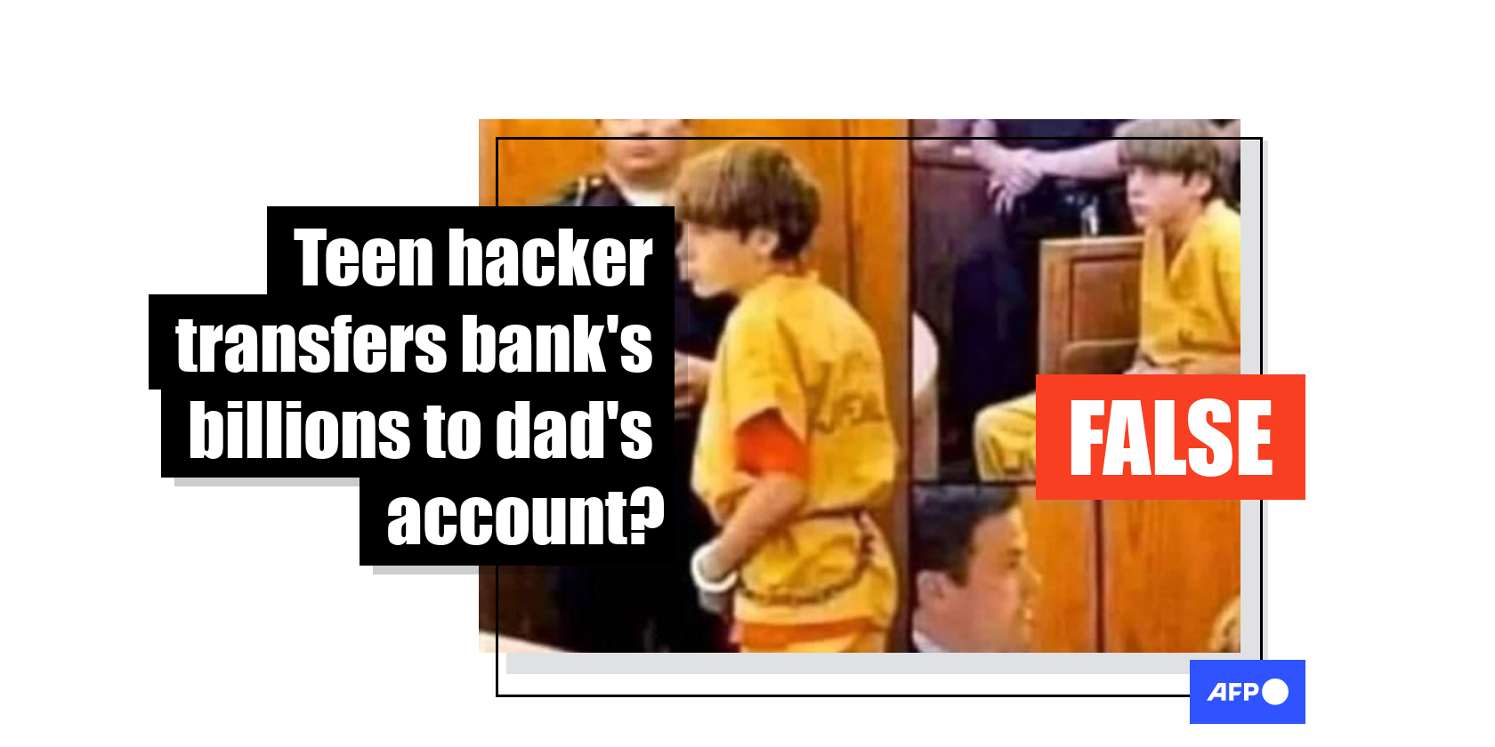 This photo shows a 14-year-old US boy charged with murdering his father ... This photo shows a 14-year-old US boy charged with murdering his father ...