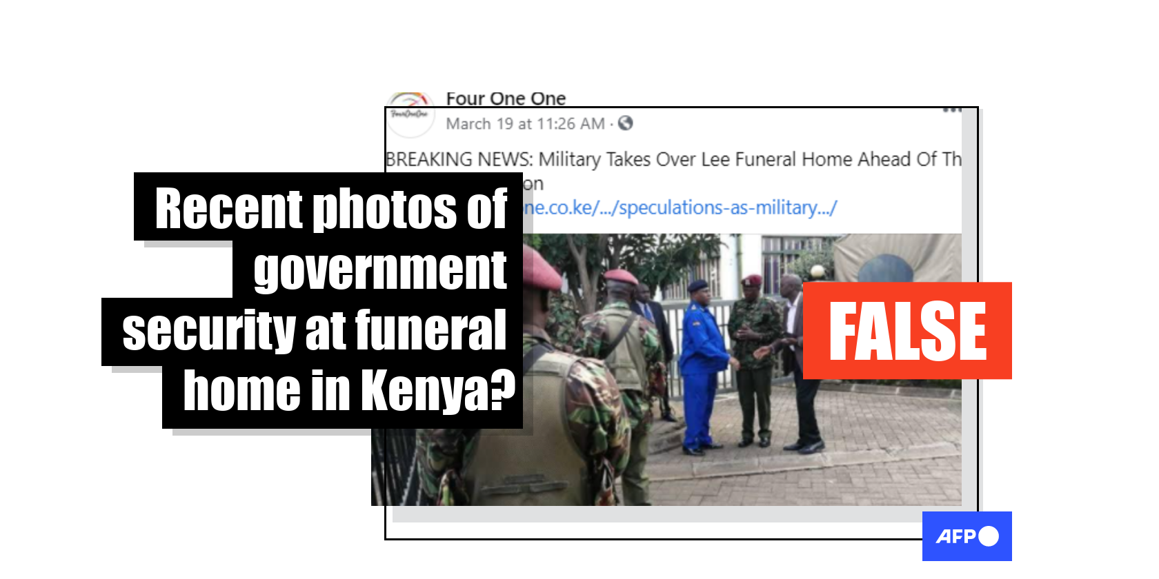 These photos were taken at a funeral home in Kenya in February 2020 ...