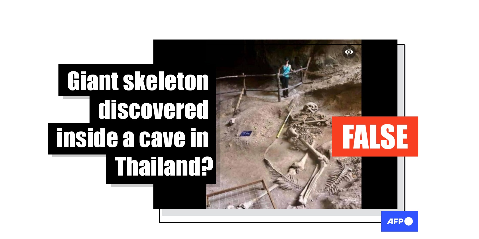 Image of giant skeleton in a cave is an artwork created by Taiwanese ...