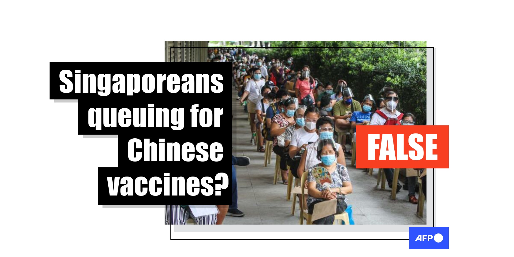 This photo shows people in the Philippines waiting for the Pfizer ...