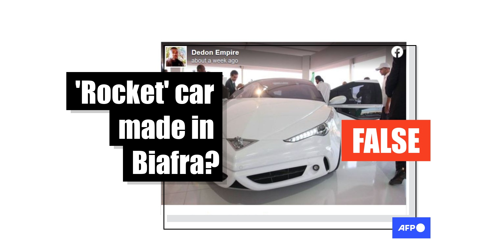 Image shows car with futuristic design produced in Libya in 2009, not ...