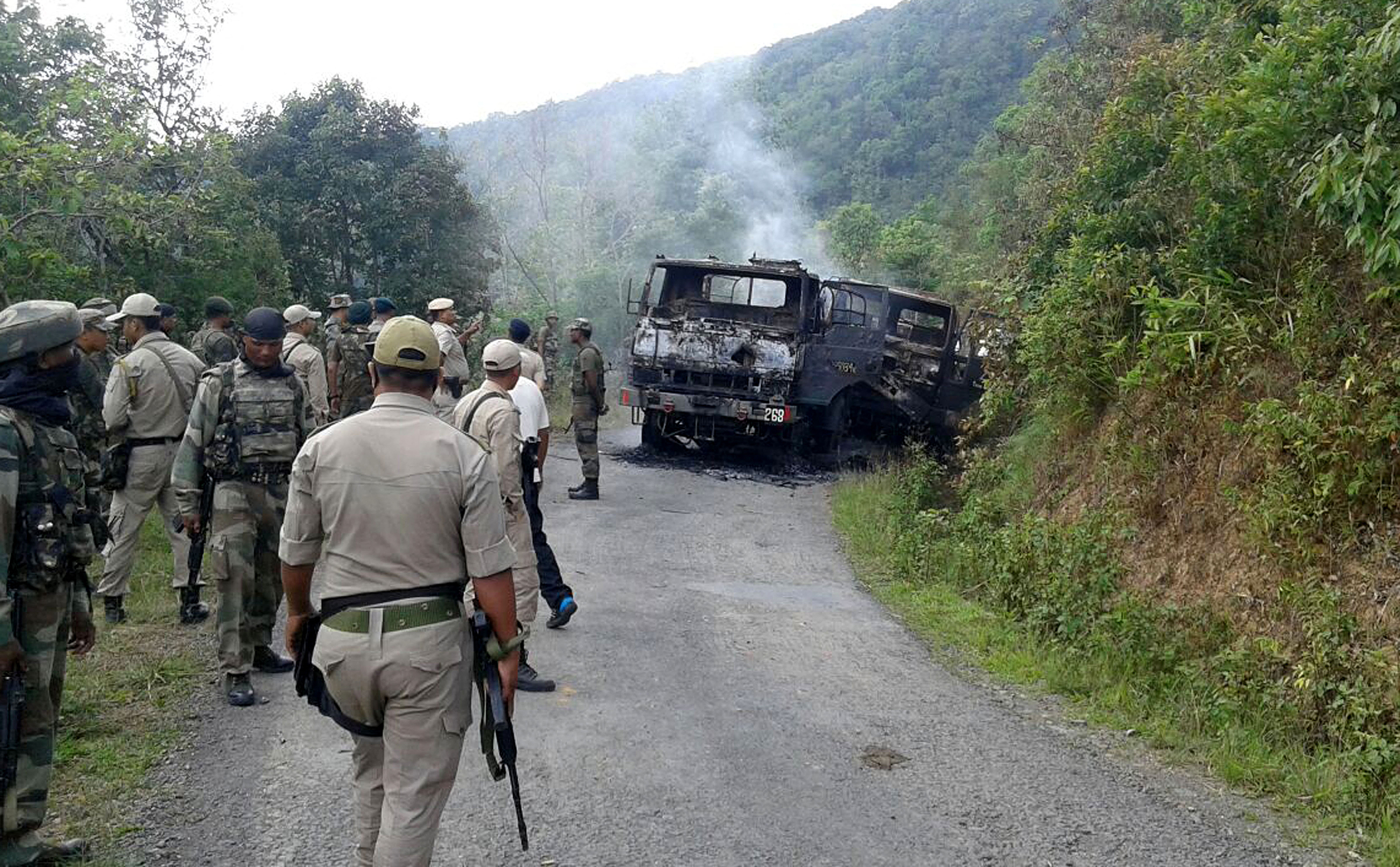 Old photo of military convoy wreckage recirculates in India after ...