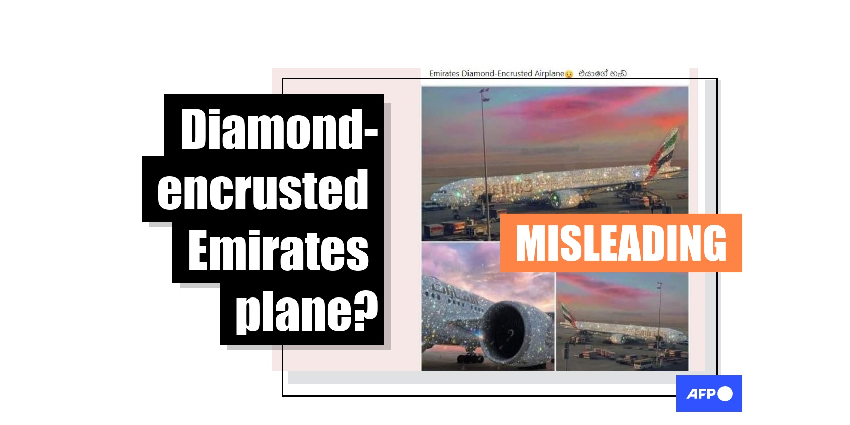Pictures of 'diamond-covered' Emirates airplane were created digitally ...