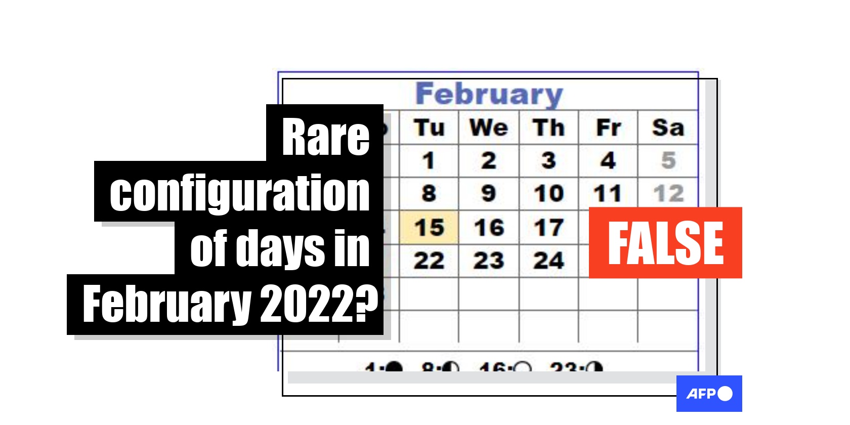 Old myth falsely claims that combination of days and weeks in February ...