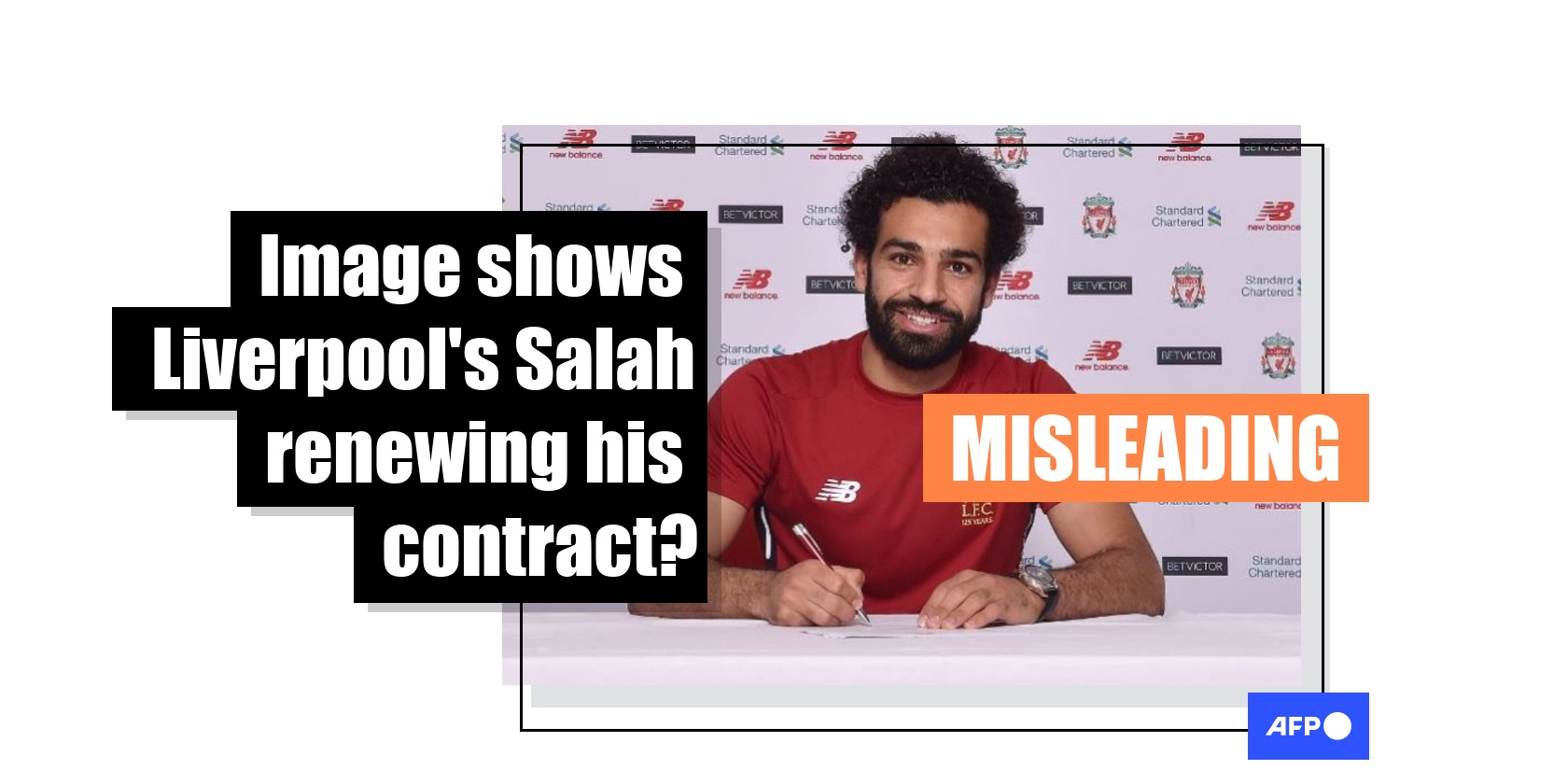 Old image shows Mo Salah signing for Liverpool Football Club in 2017 ...