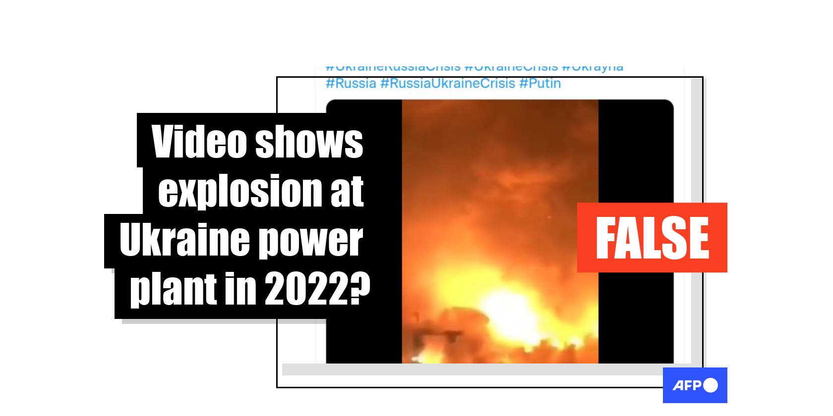 This video shows an explosion in China in 2015, not Ukraine in 2022 ...