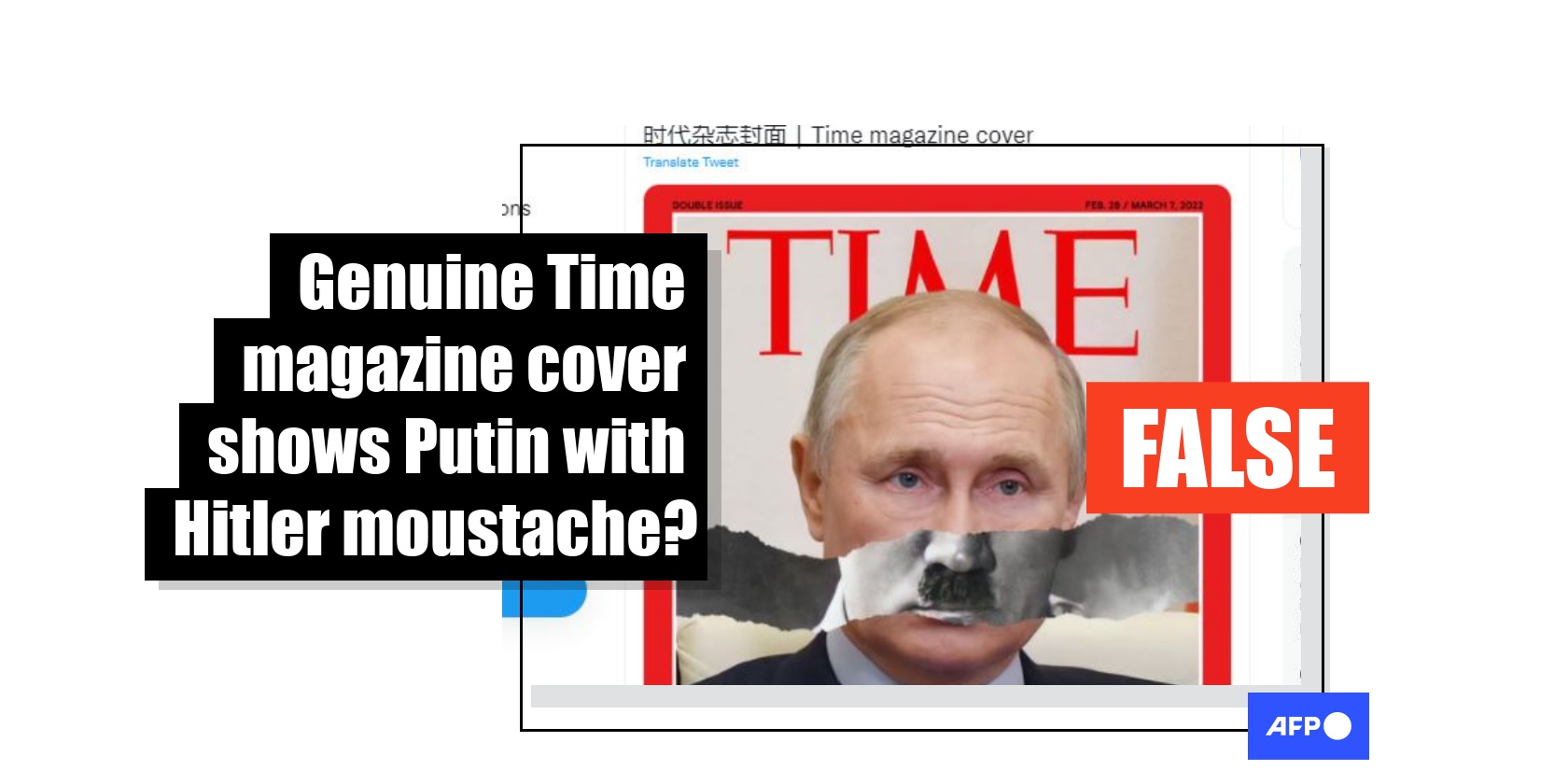 Artwork falsely shared as 'genuine Time magazine cover' likening Russia ...