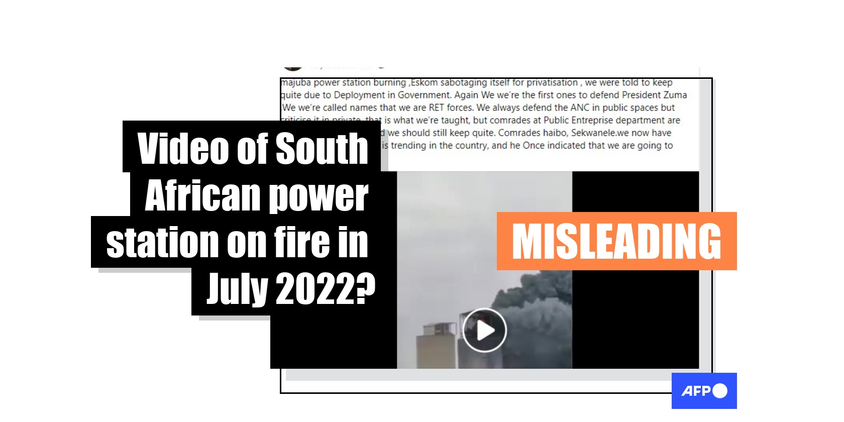 Video shows blaze at South Africa’s Majuba power station in 2019, not ...
