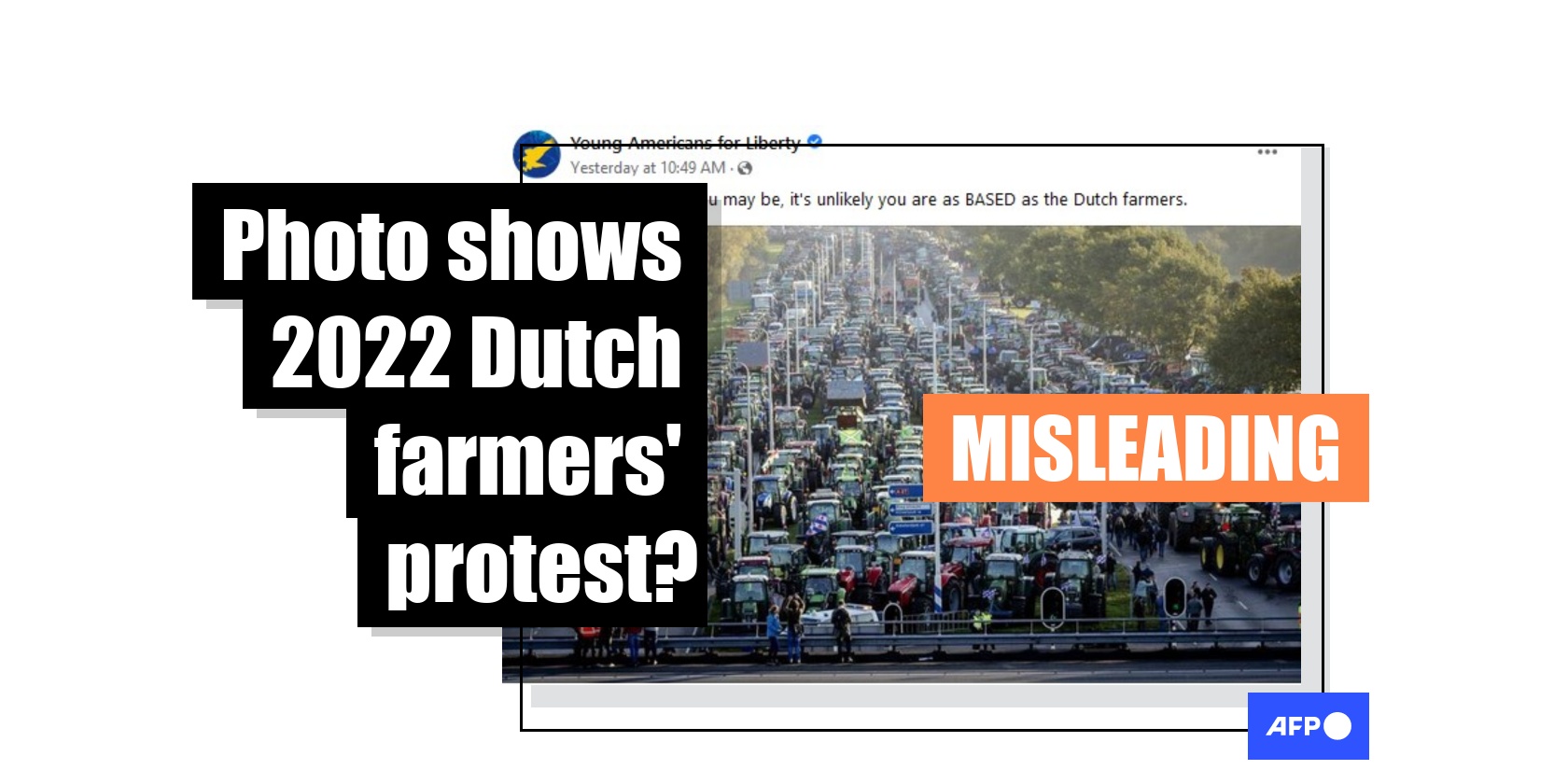 Photo shows a 2019 Dutch farmers' protest | Fact Check
