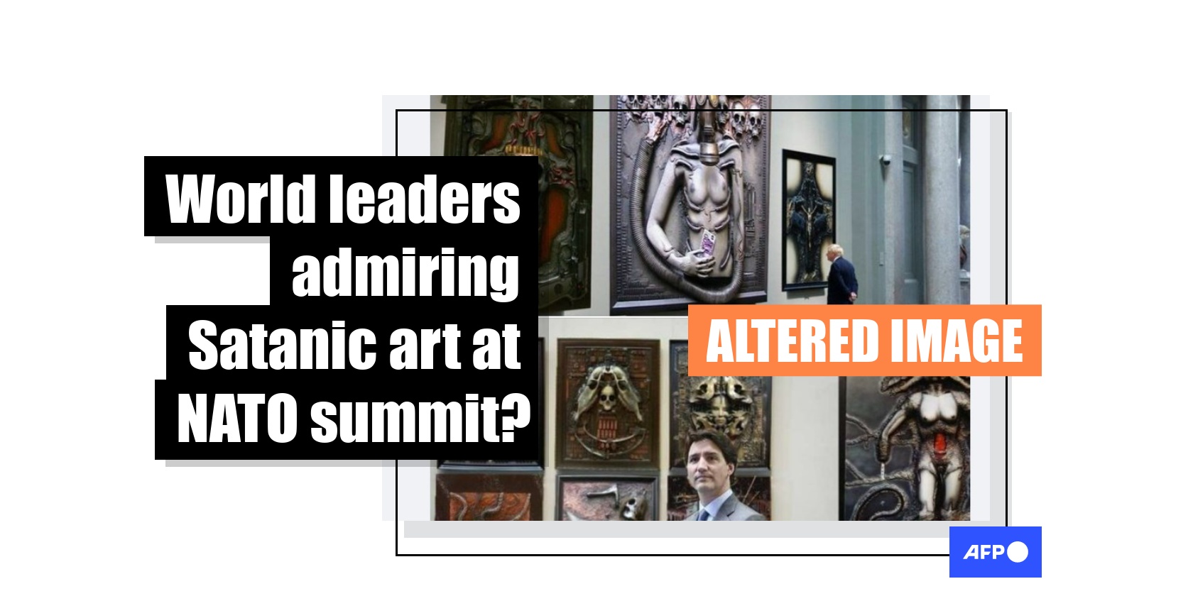 Doctored photos of world leaders with 'Satanic art' made by artist to ...