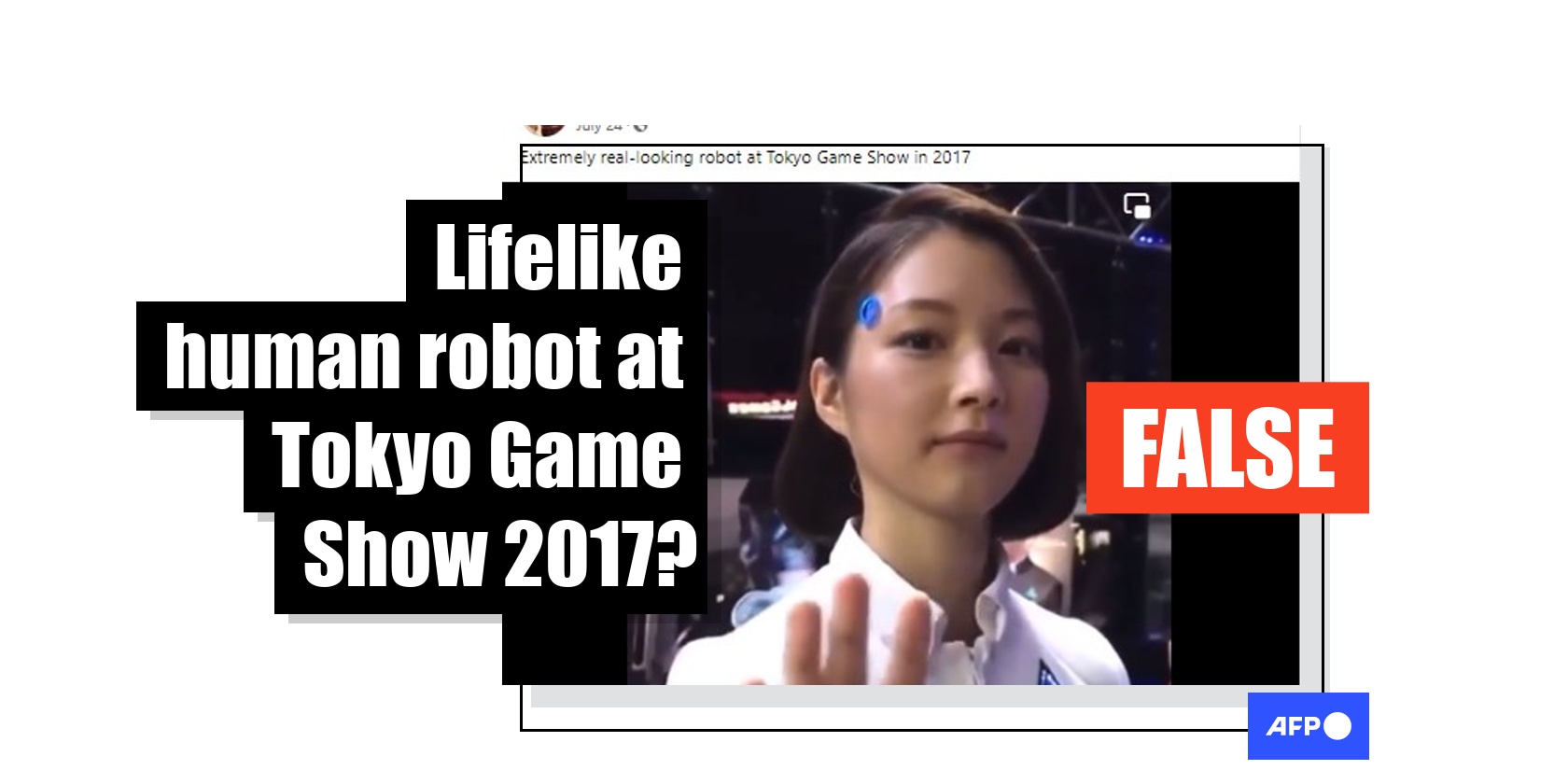 Video of 'android' actor at Tokyo Game Show misrepresented as 'real ...