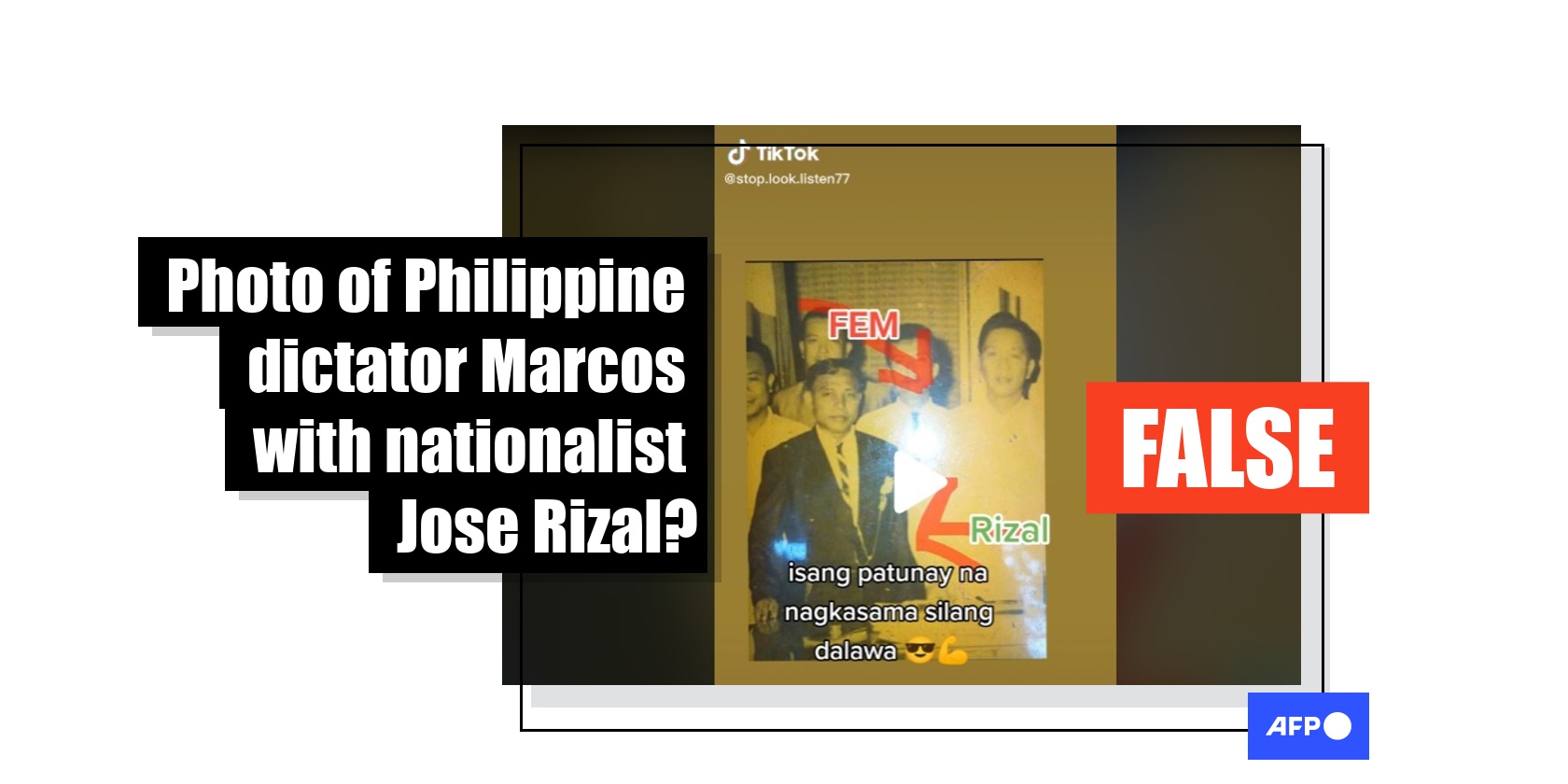 Photo shows late Philippine dictator Marcos with religious leader, not ...