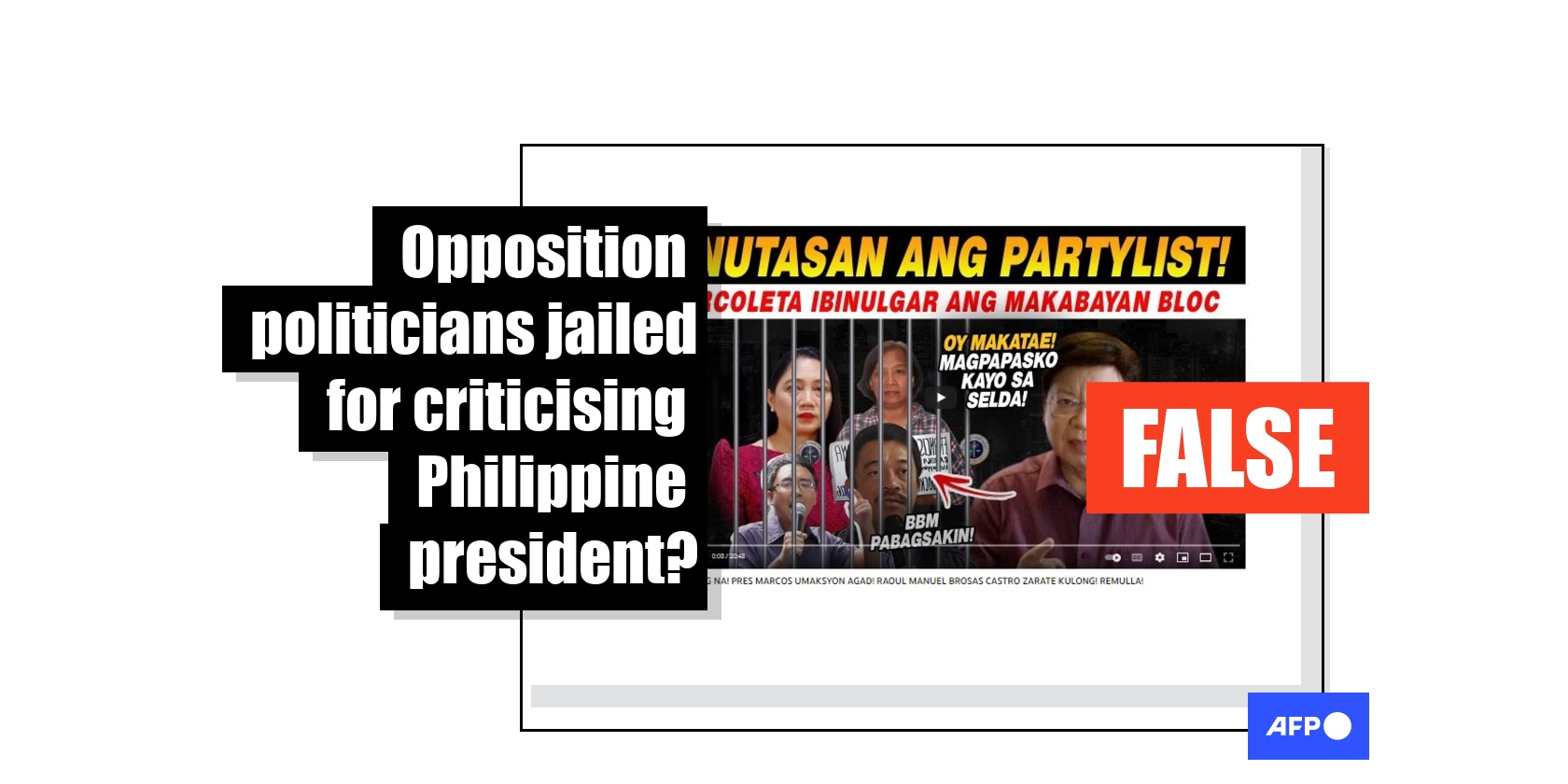 False posts claim Philippine opposition lawmakers jailed after ...