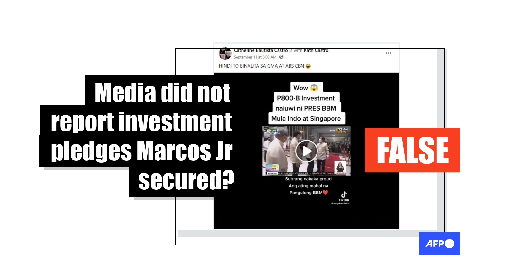 Posts falsely claim Philippine media did not report investment pledges ...