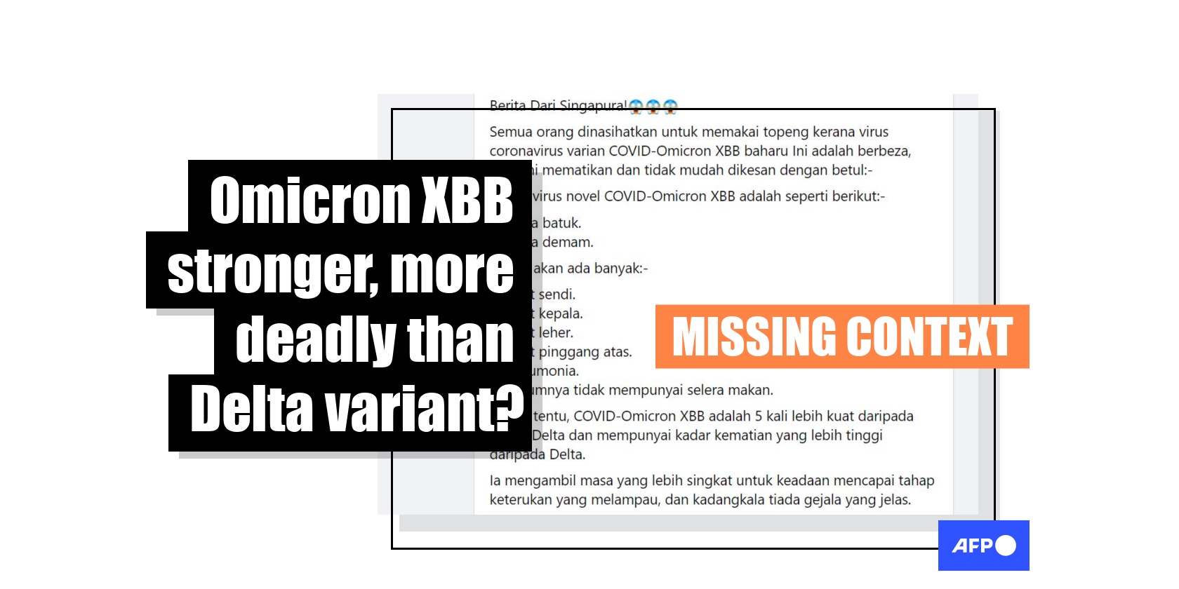 Facebook users share unverified claim about 'strength' of Omicron ...