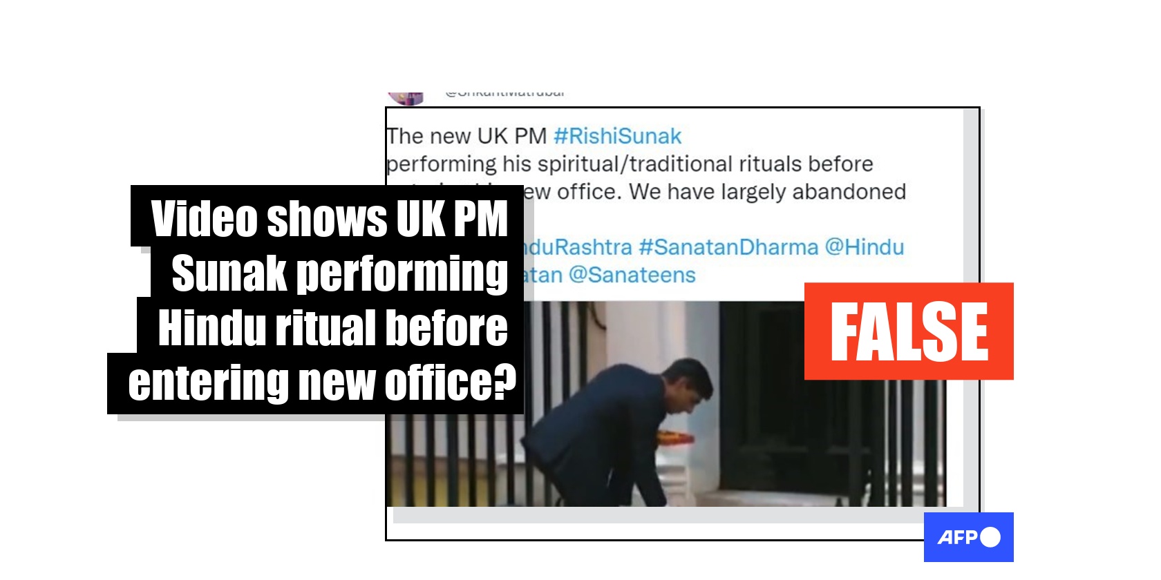 Old video goes viral with false claim Rishi Sunak 'entered new office ...