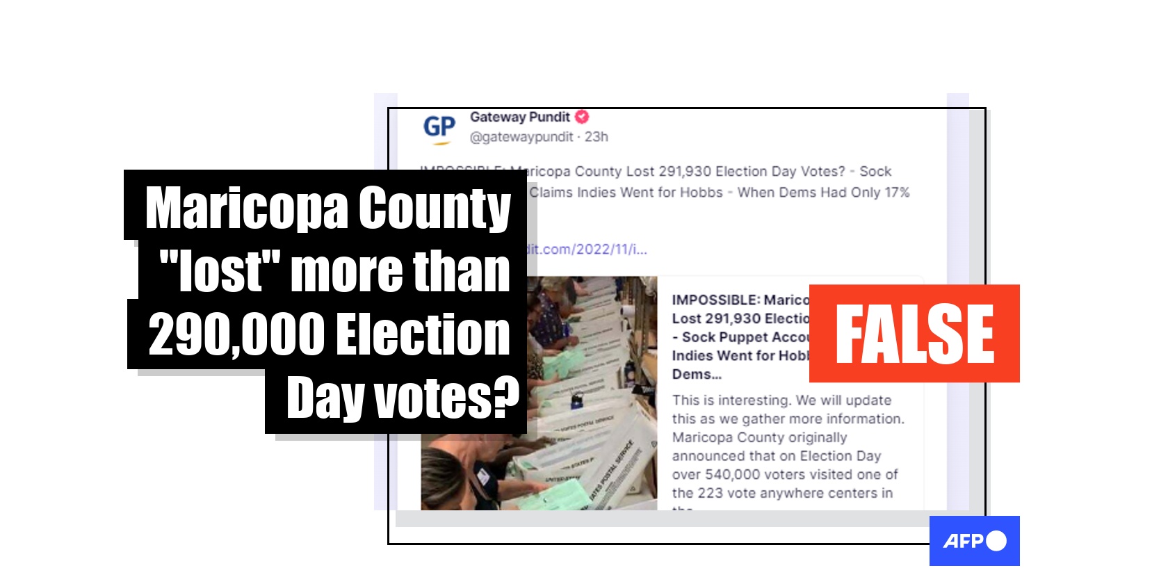 Website targets Arizona with false claim about missing ballots | Fact Check