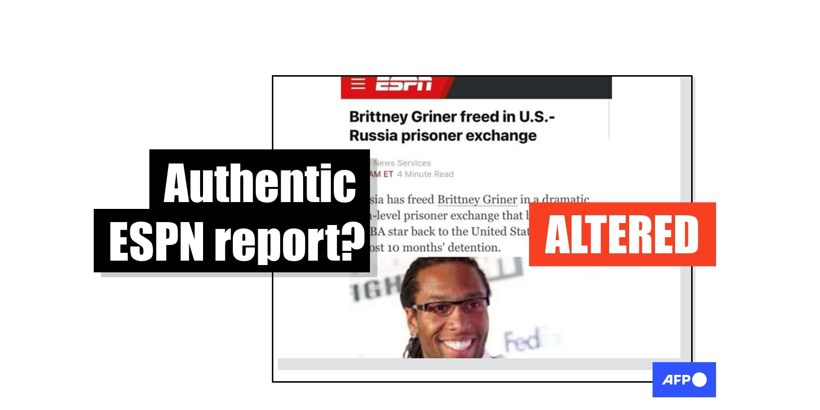 Posts spread fake ESPN article after Brittney Griner's release | Fact Check