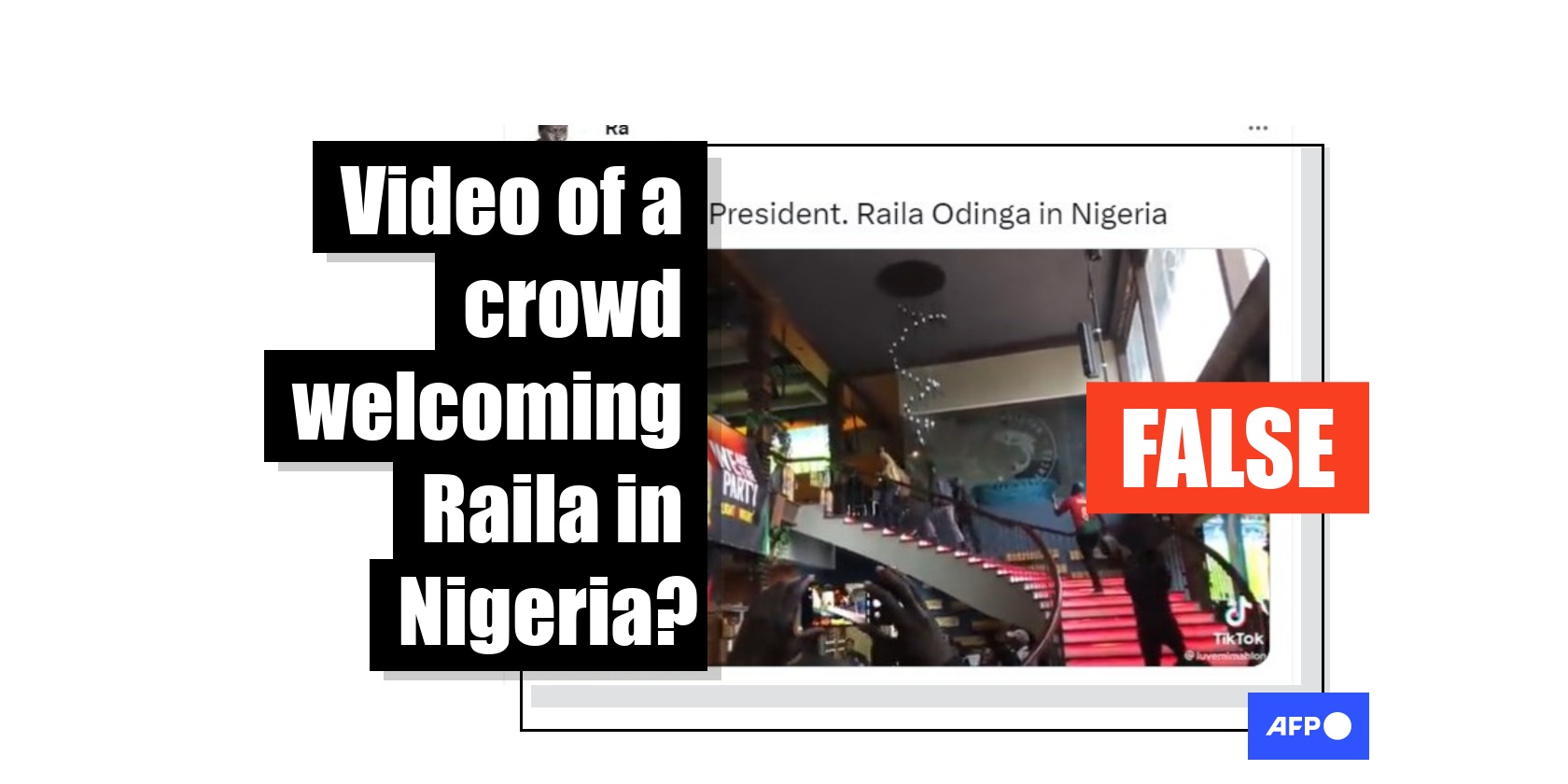 Video of Raila Odinga was filmed at a nightclub in Kenya, not at ...