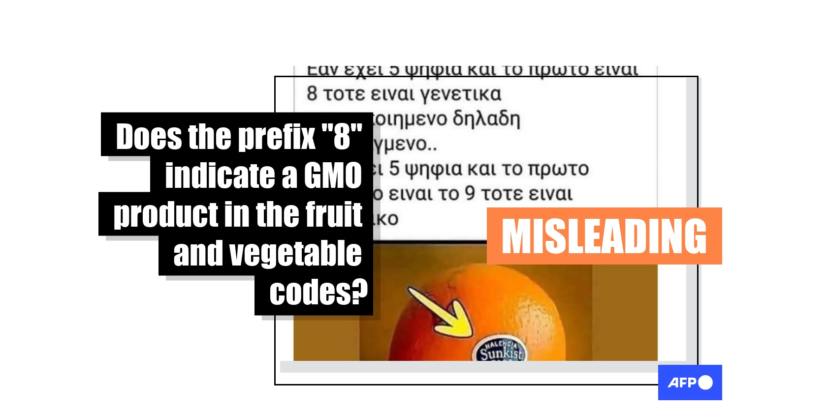 Product codes starting with the number eight do not identify genetically modified produce | Fact ...