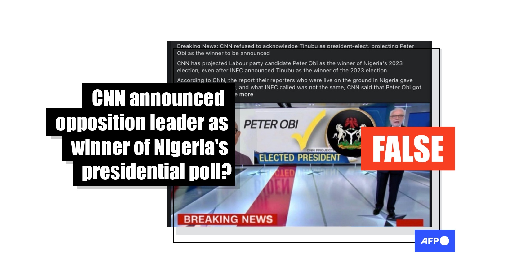 Doctored photo used to falsely claim CNN announced Peter Obi as ...