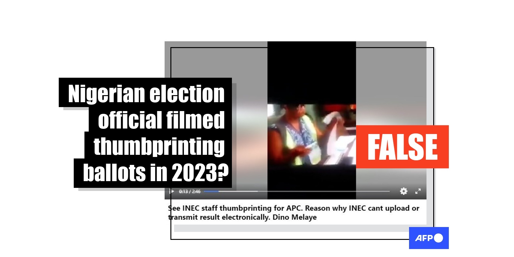 Post falsely claims video shows Nigerian election staffer rigging ballots for 2023 winning party ...