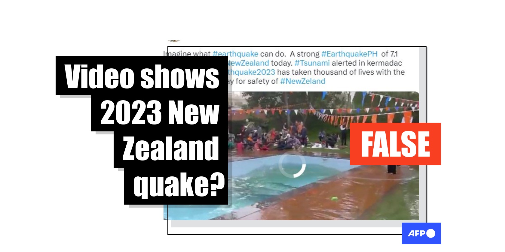 Clip of swimming pool shaking from quake filmed in Nepal 2015, not New ...