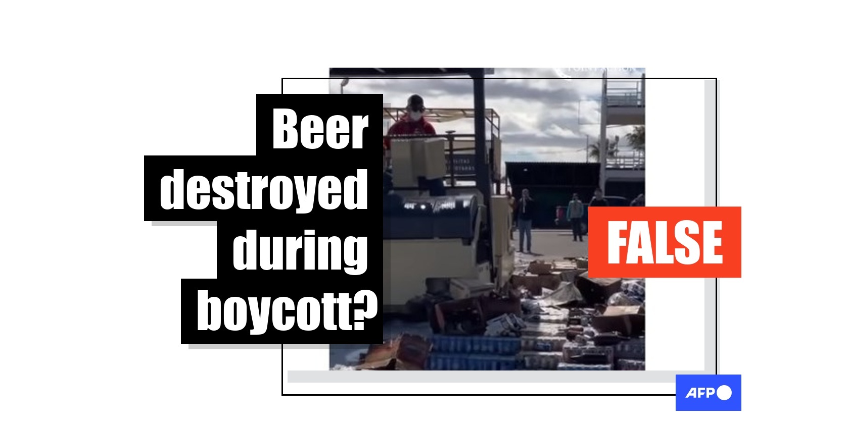 Bud Light backlash unrelated to video of steamrolled beer cans | Fact Check