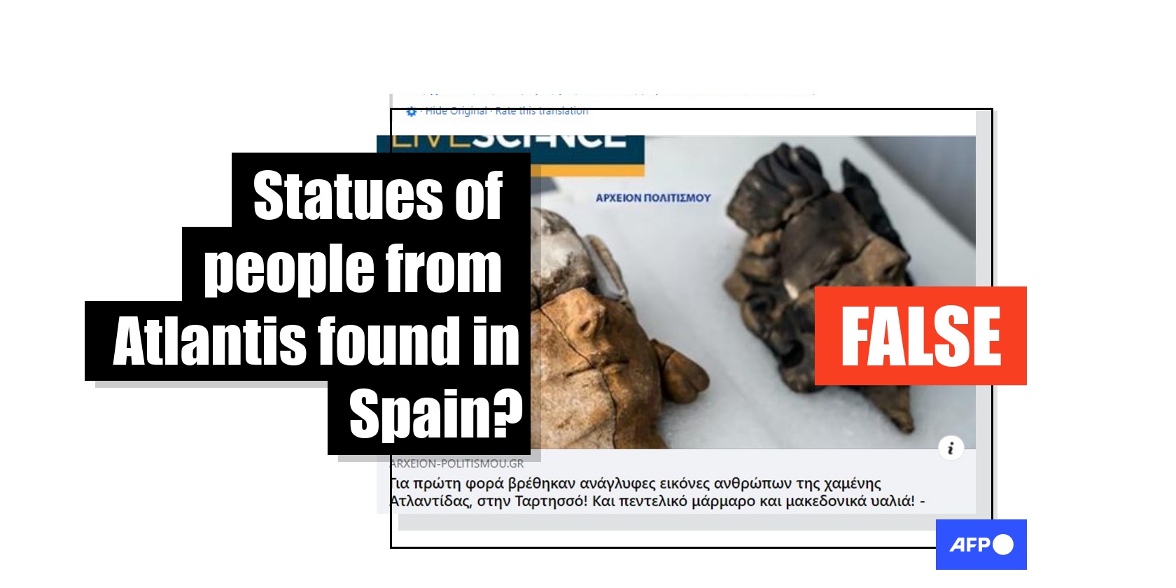 Article misconstrues archaeological discovery in Spain as remnants of ...