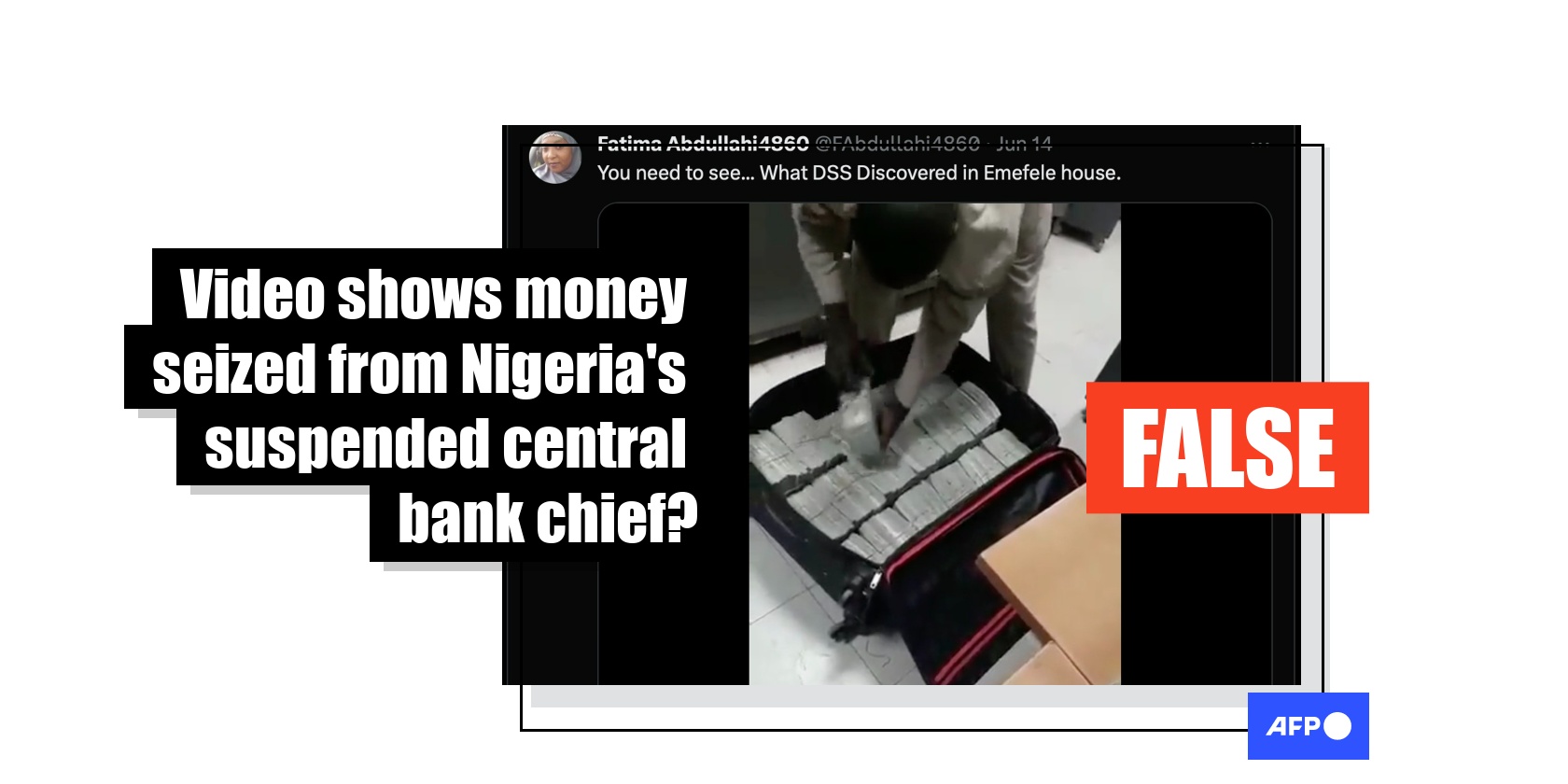 Debunked video falsely linked to suspended Nigerian central bank chief | Fact Check