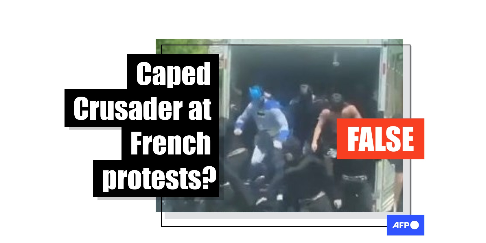 Batman videos falsely shared as France riot footage | Fact Check