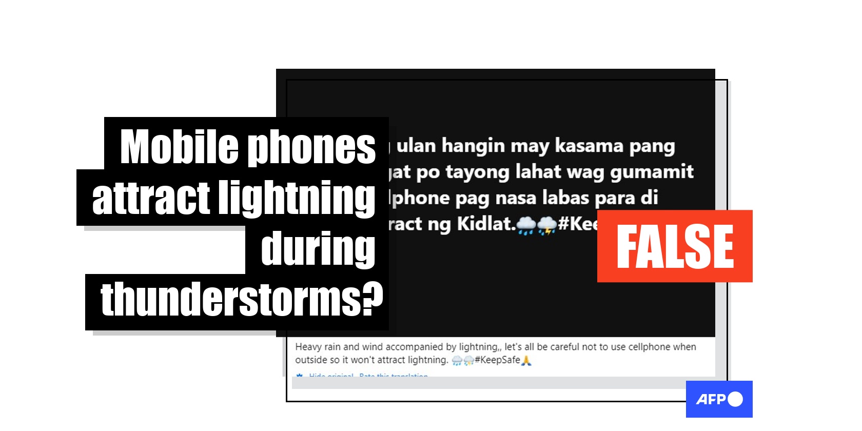 Experts dismiss claim 'mobile phones attract lightning' during ...