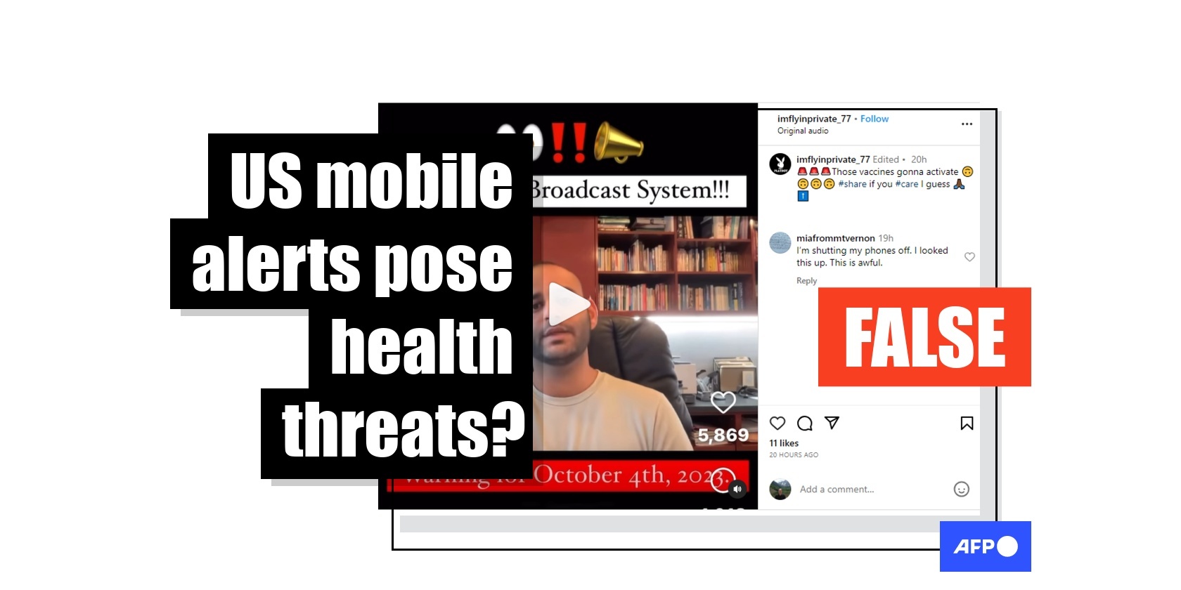 Posts tie US emergency alert to vaccine conspiracy theories | Fact Check
