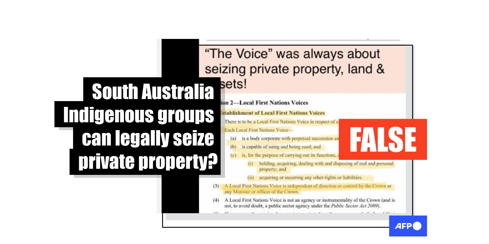 Posts falsely claim Australian Indigenous groups can 'seize private ...