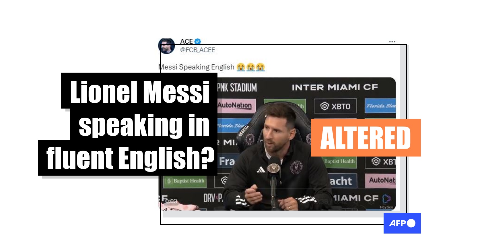 Video of Lionel Messi speaking fluent English was AI-generated | Fact Check