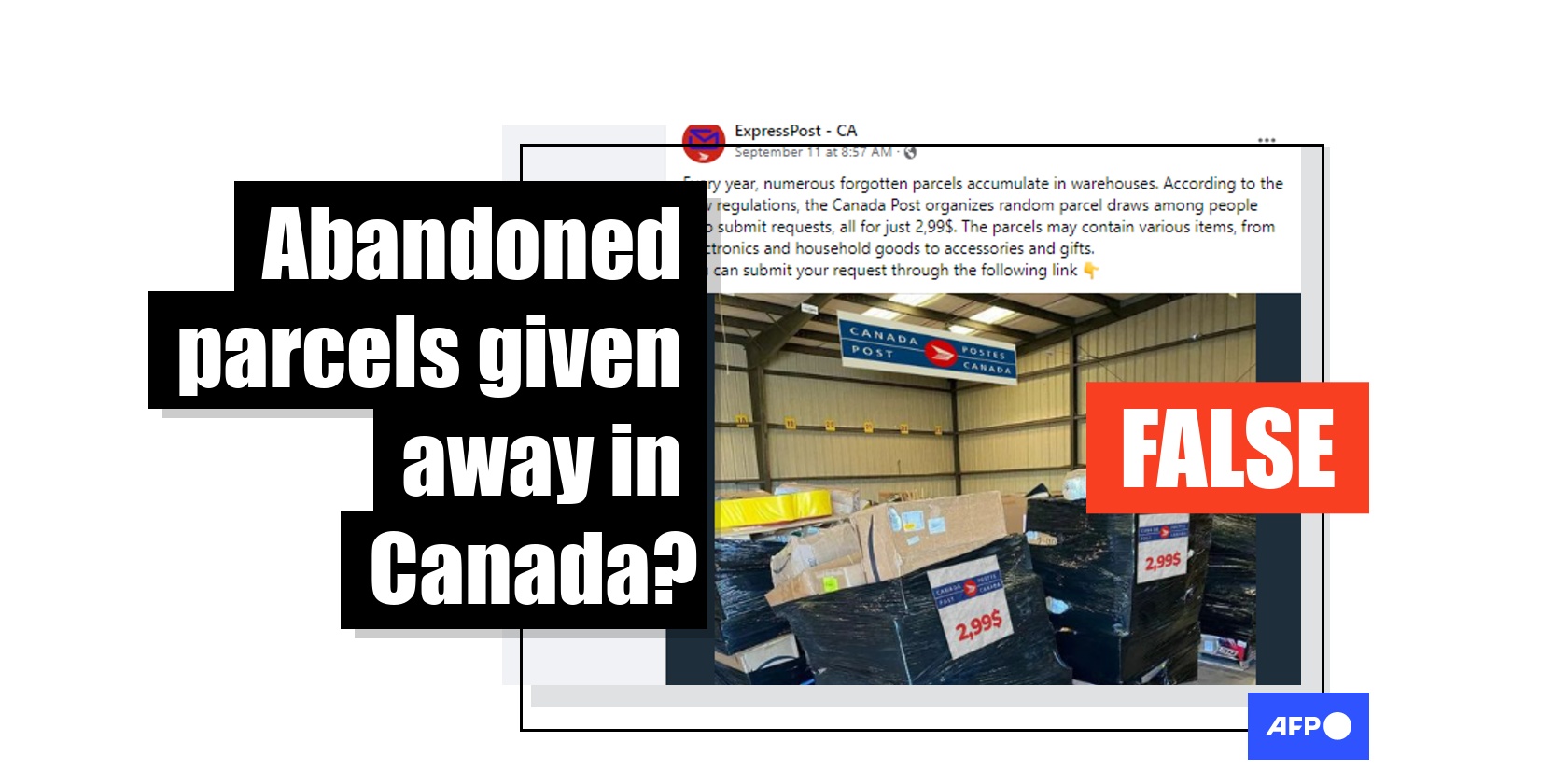 Canada Post unclaimed package lottery is a scam | Fact Check