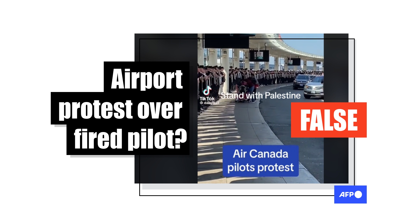 Video of Air Canada pilot demonstration unrelated to Israel-Hamas war ...