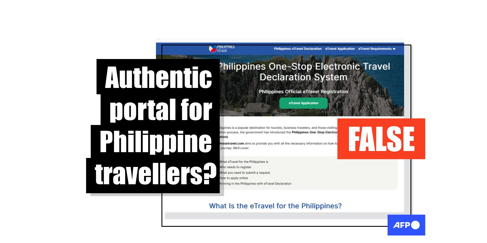 Imposter websites scam travellers to the Philippines | Fact Check