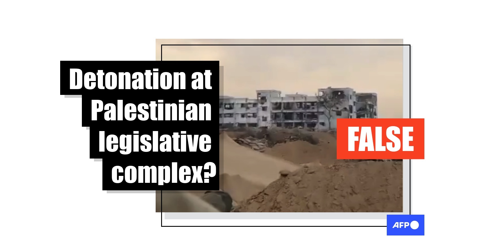 Video falsely claimed to show Gaza parliament destruction | Fact Check