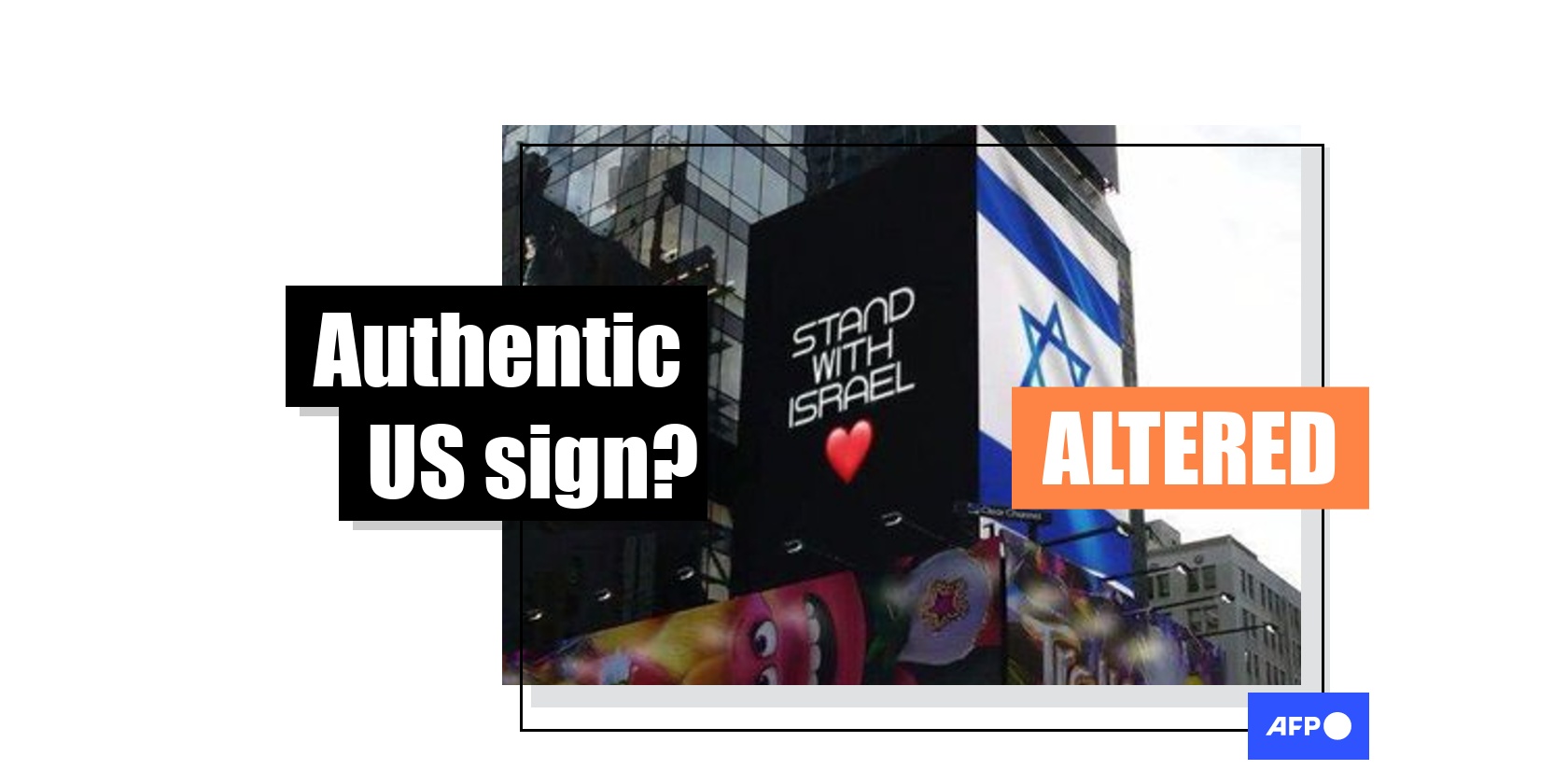 New York billboard with messages on Israel, Ukraine is fake | Fact Check