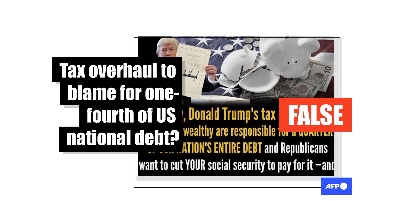 Posts overstate debt impact of Trump tax cuts | Fact Check