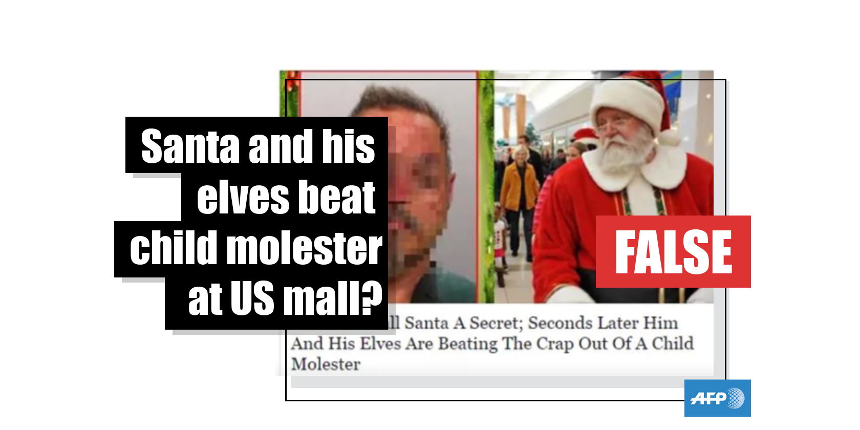 This story about a Santa impersonator originated on a satirical website ...
